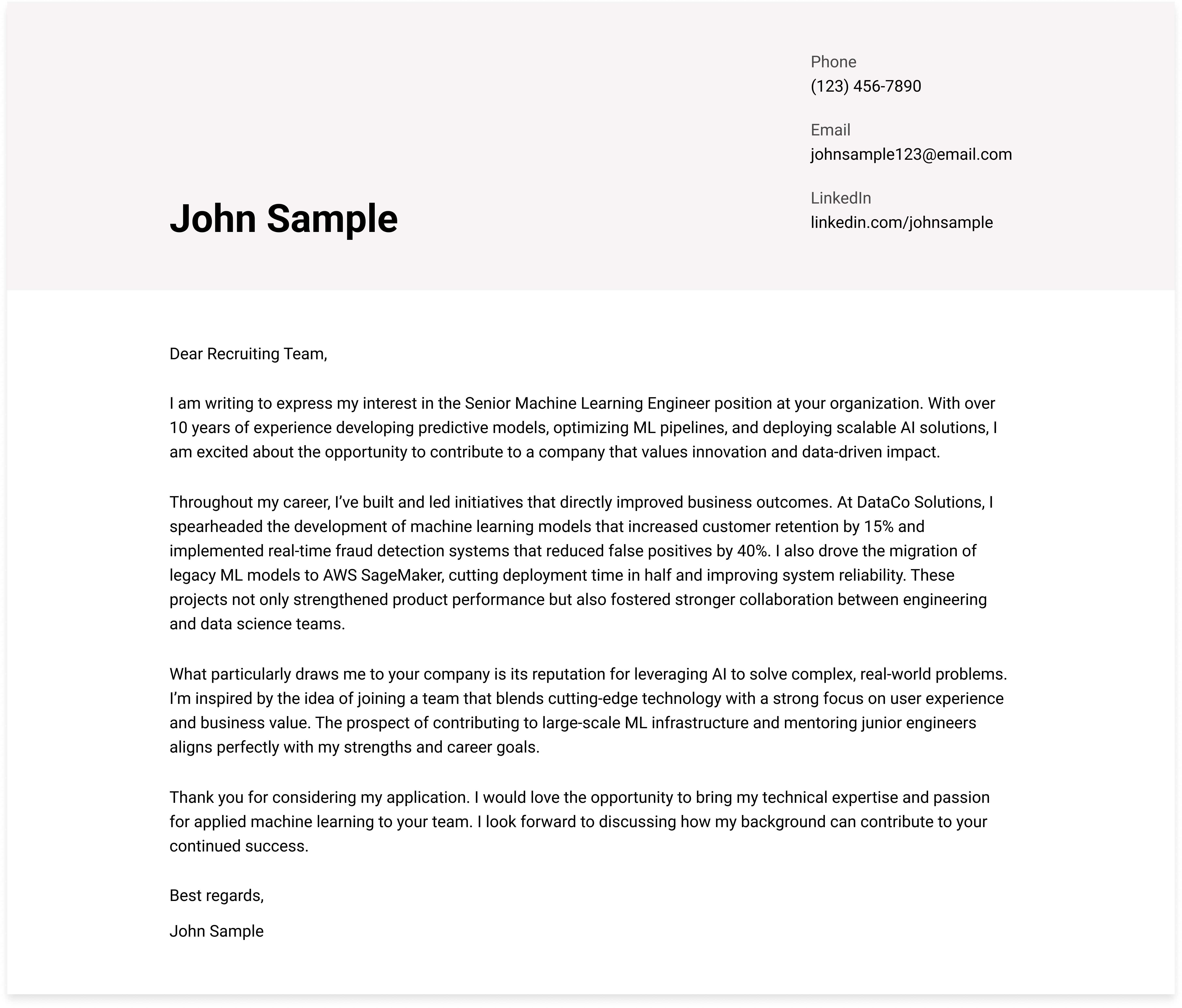 Toptal Resume—ATS Cover Letter Templates for Top Talent